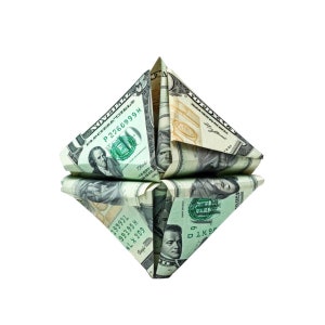 Easy Money Origami Clipart, Watercolor Clip Art 4 High Quality PNG ...