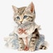 Rococo Kitty Cat Kitten Watercolor Clipart 8 High Quality JPG Digital ...