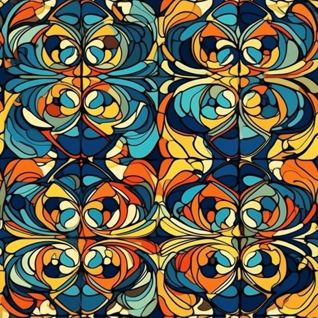 Portugal Tiles Inspired Seamless Pattern 4 Designs Transparent - Etsy