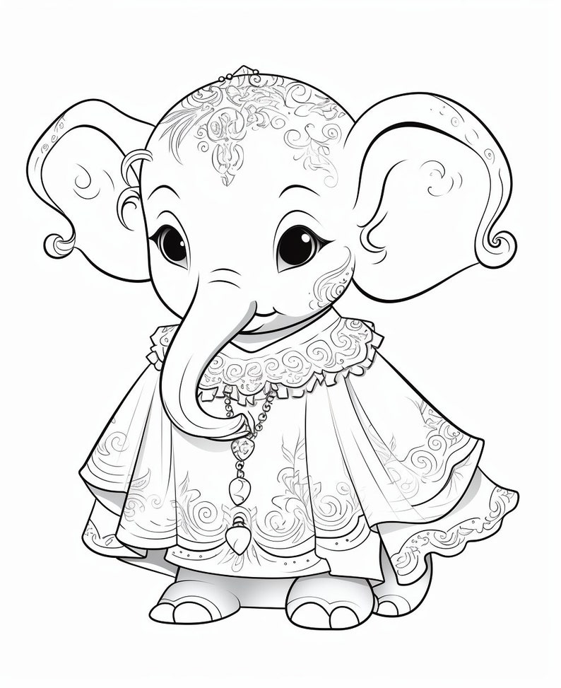 Children's Coloring Book 50 PAGES Kids Ages 4-8: - Etsy