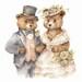 Teddy Bear Wedding Bride and Groom Clipart 8 High Quality JPG Art ...