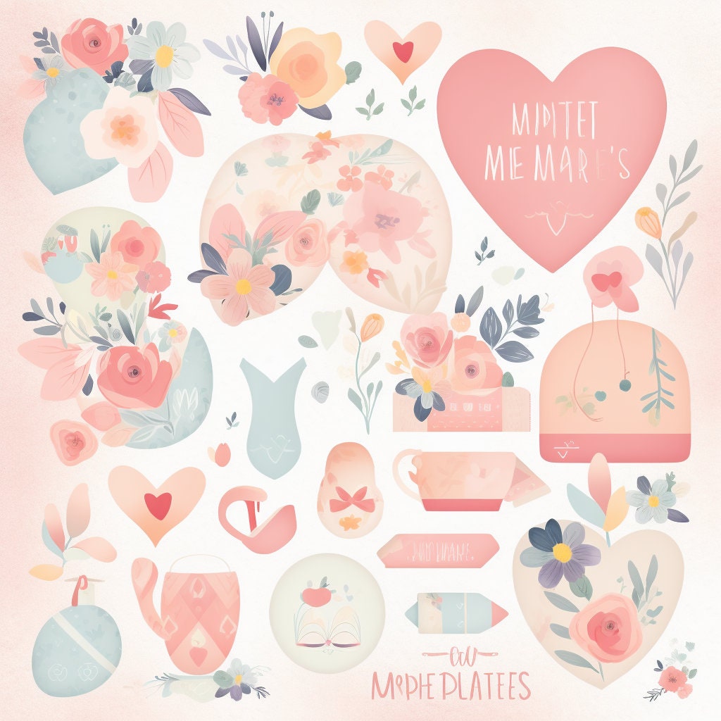 Mother's Day Clipart 8 High Quality JPG Art Digital Download Clip Art ...