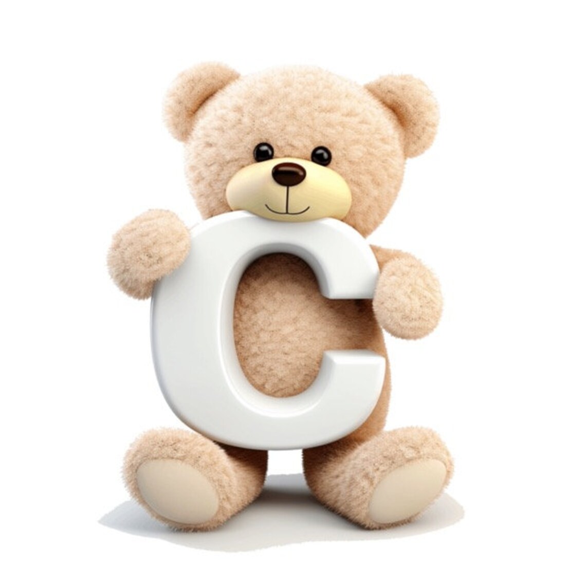 Letter "c" Teddy Bear Clipart 4 PNG Card Making Paper Crafts Collage ...