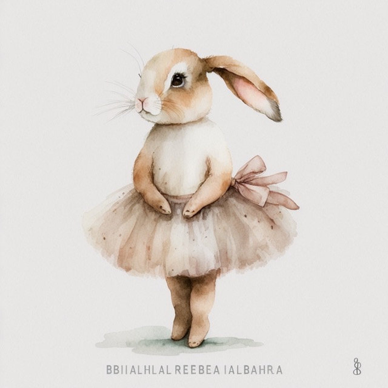 Ballerina Bunny Rabbit Clipart 8 High Quality JPG Digital Download Clip ...