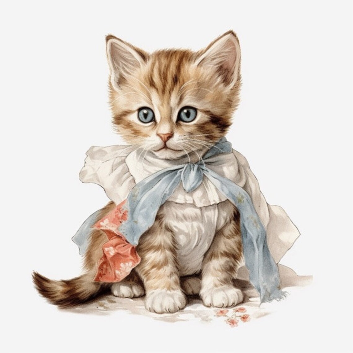 Kitty Cat Kitten Watercolor Clipart 8 High Quality JPG - Etsy