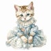 Baroque Kitten Cat Kitty Clipart 8 High Quality JPG, Digital Download ...