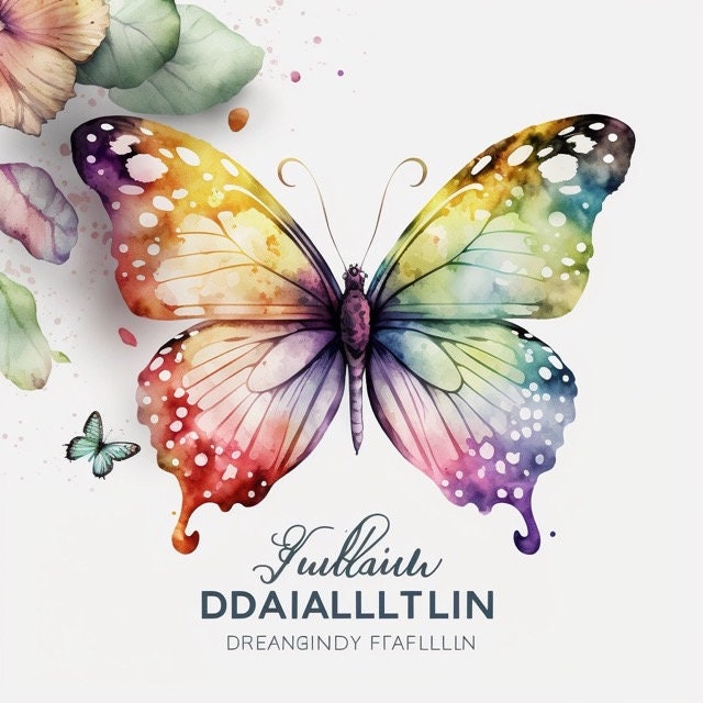 Butterfly Watercolor Clipart 8 High Quality JPG Digital - Etsy