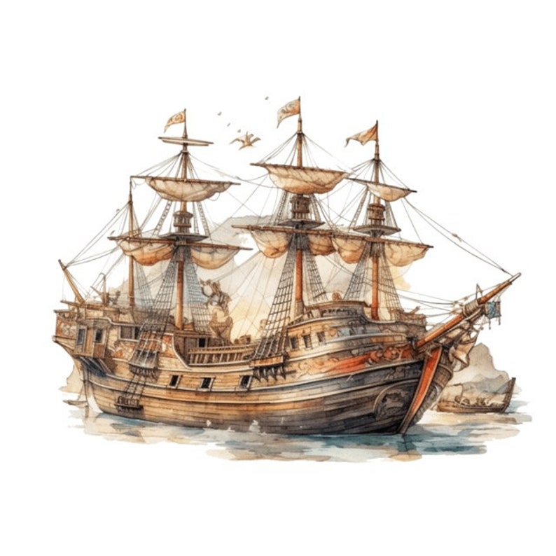 Antique Ships Clipart Clip Art 4 High Quality PNG Format Instant ...