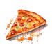 Pizza Pie Slice Watercolor Clip Art 4 High Quality PNG Collage - Etsy