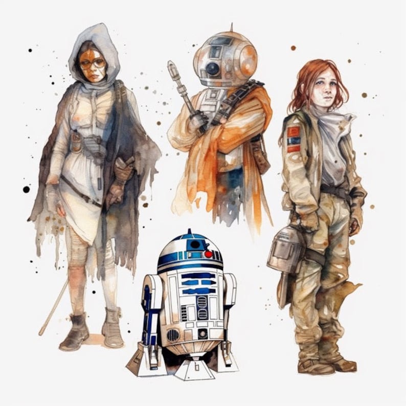 Star Wars Clipart Clip Art 8 PNG Format Instant Download for Commercial ...