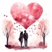 Valentines Day Love Birds Clip Art Sublimation Graphics 4 JPG Mix Media ...