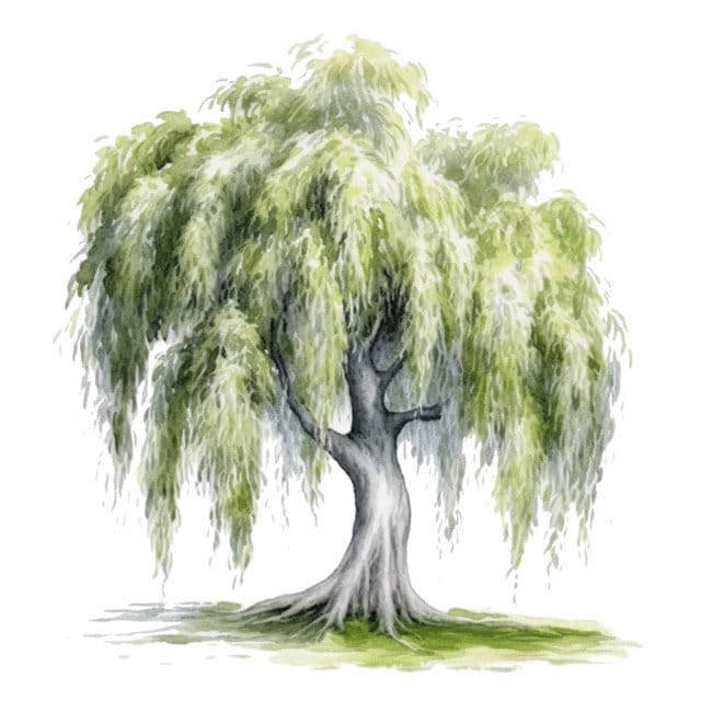 Clipart Weeping Willow Tree