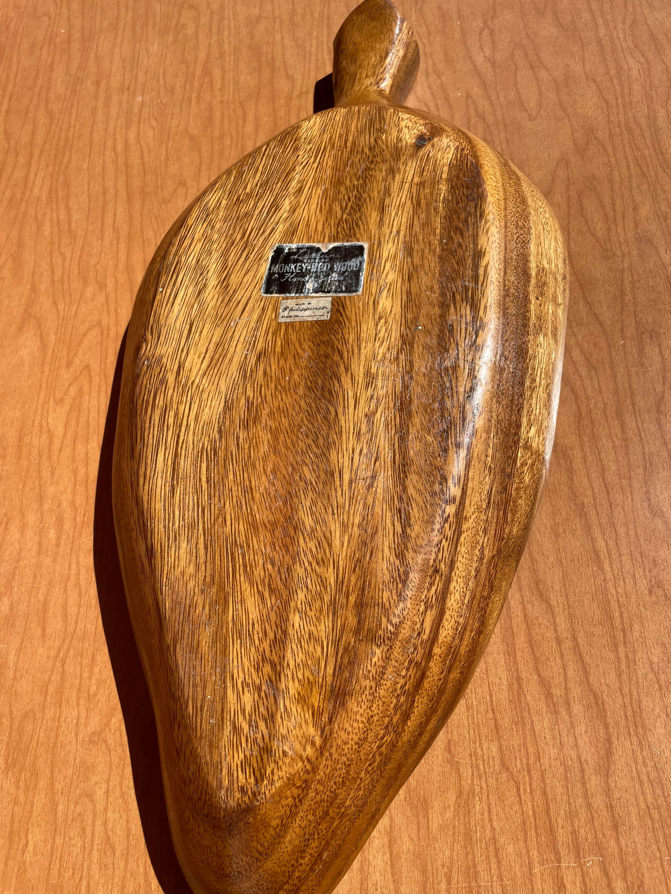 Leilani Monkey Pod Leaf-shaped Wooden Bowl - Etsy