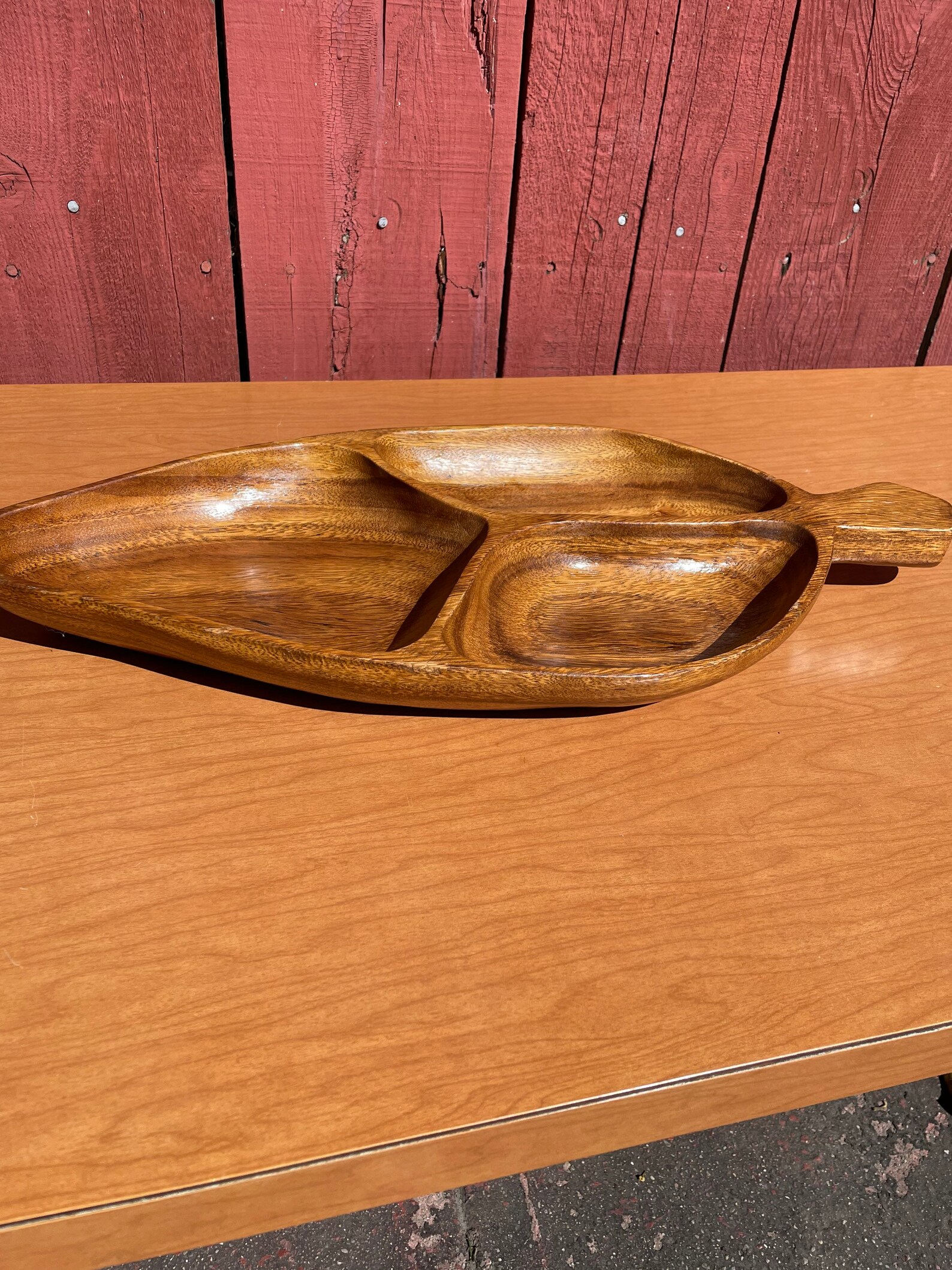 Leilani Monkey Pod Leaf-shaped Wooden Bowl - Etsy
