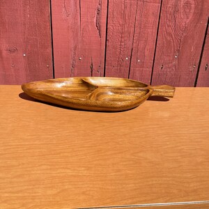 Leilani Monkey Pod Leaf-shaped Wooden Bowl - Etsy