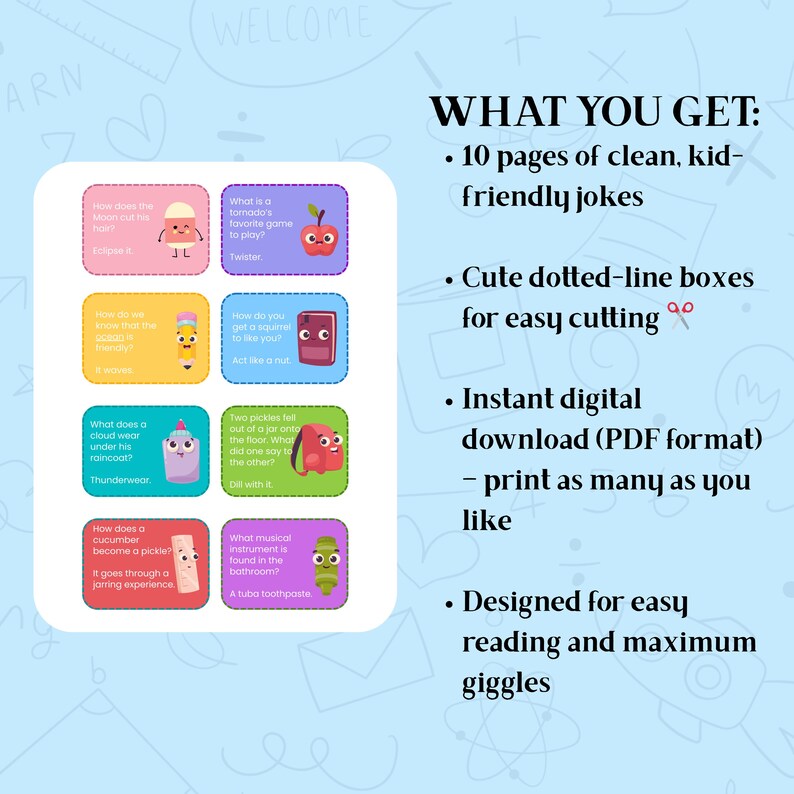 Printable Lunchbox Jokes for Kids – Pack A Laugh – Funny Lunch Notes ...