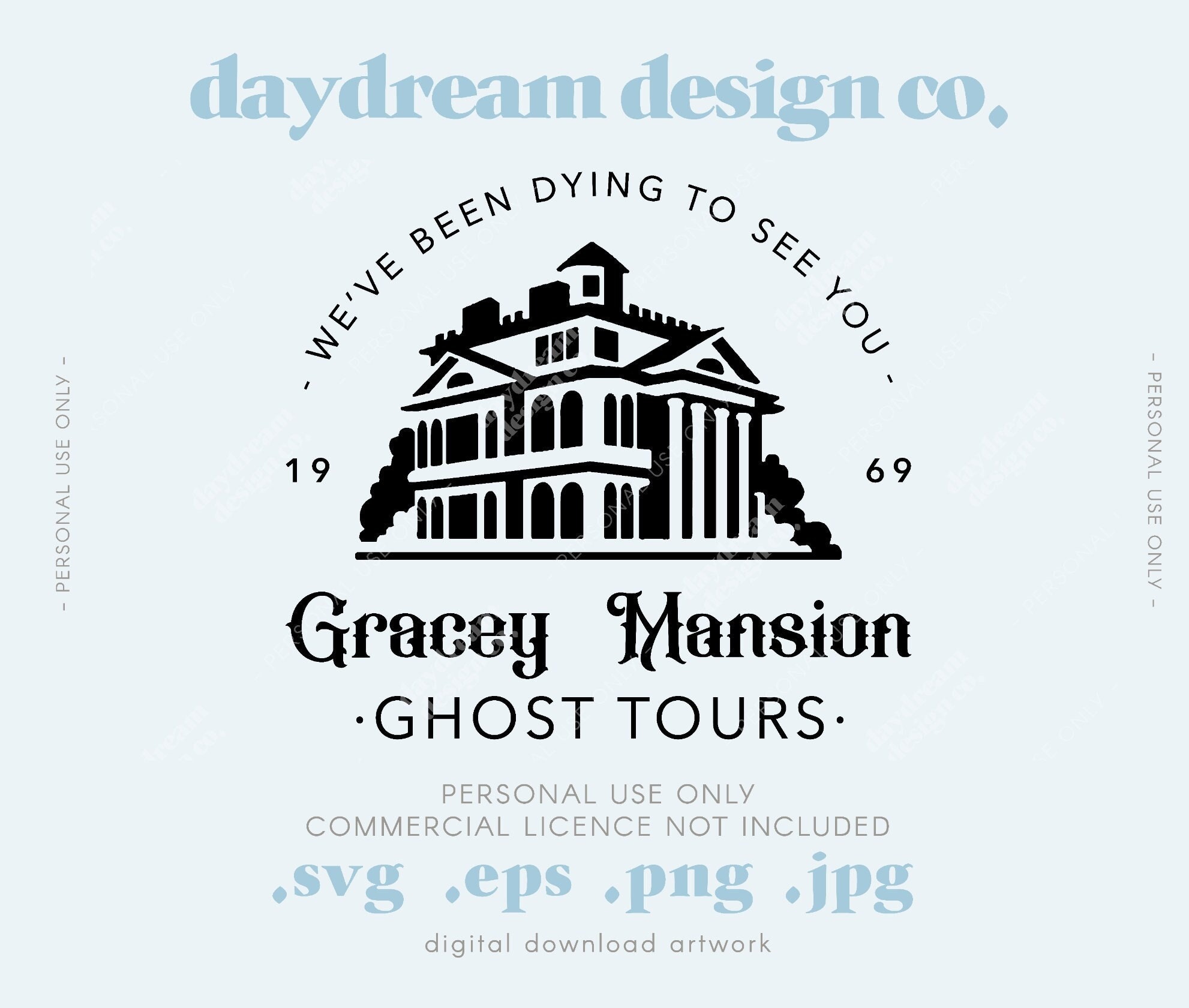 Gracey Mansion Ghost Tours - PNG - SVG - EPS - Jpg - Digital Download ...