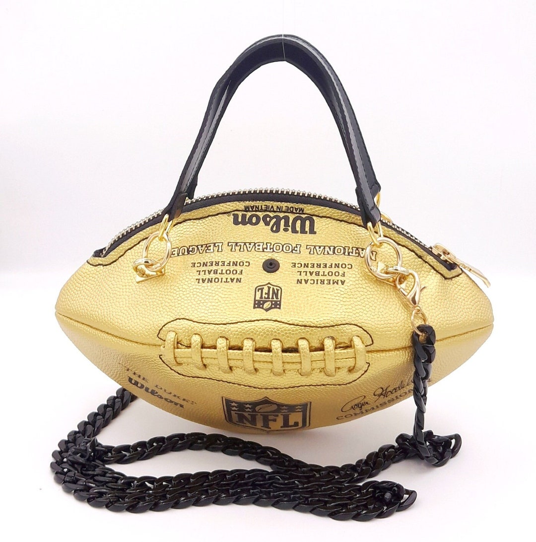 Wilson Gold and Black American Football Bag With Black Genuine - Etsy