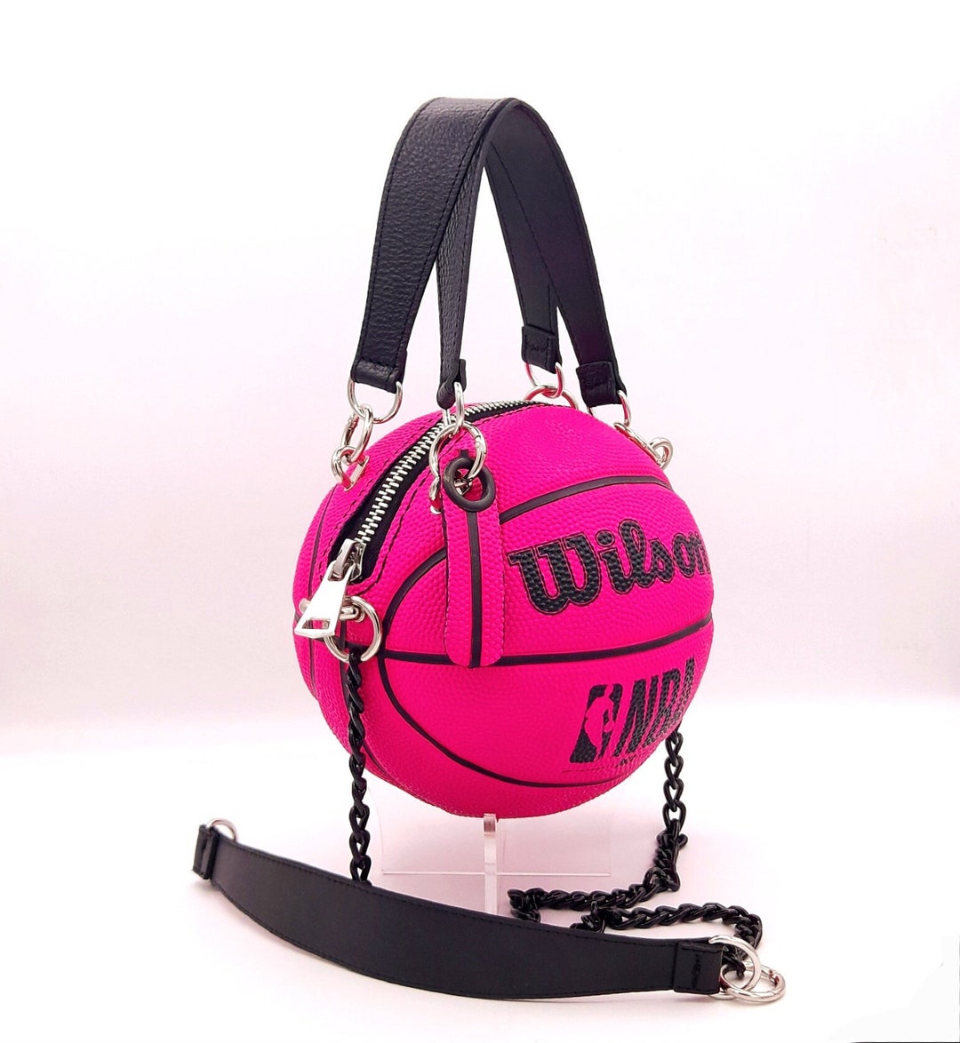 Skills Wilson NBA Basketball Bag in Fuchsia and Black With Genuine ...