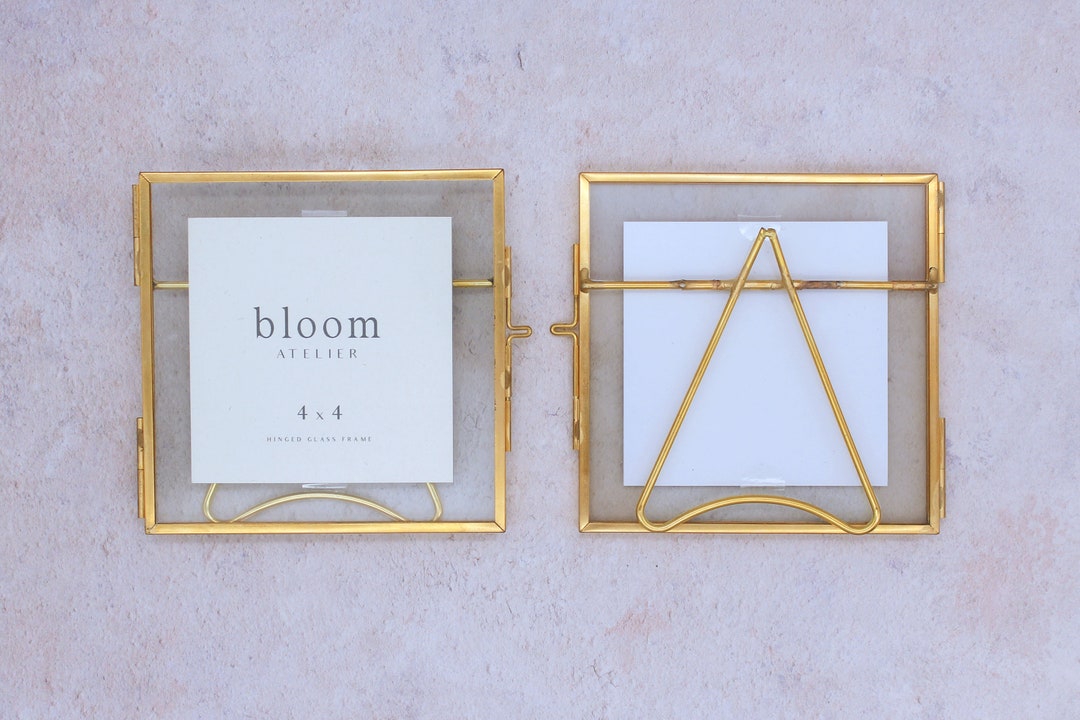 Photo Frame / Square / Brass Gold Metal / 10 X 10cm | 4 X 4" - Etsy UK