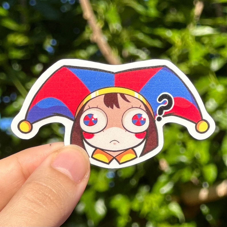 Pomni From the Amazing Digital Circus Sticker, TADG Fan Art, Cute Pomni ...