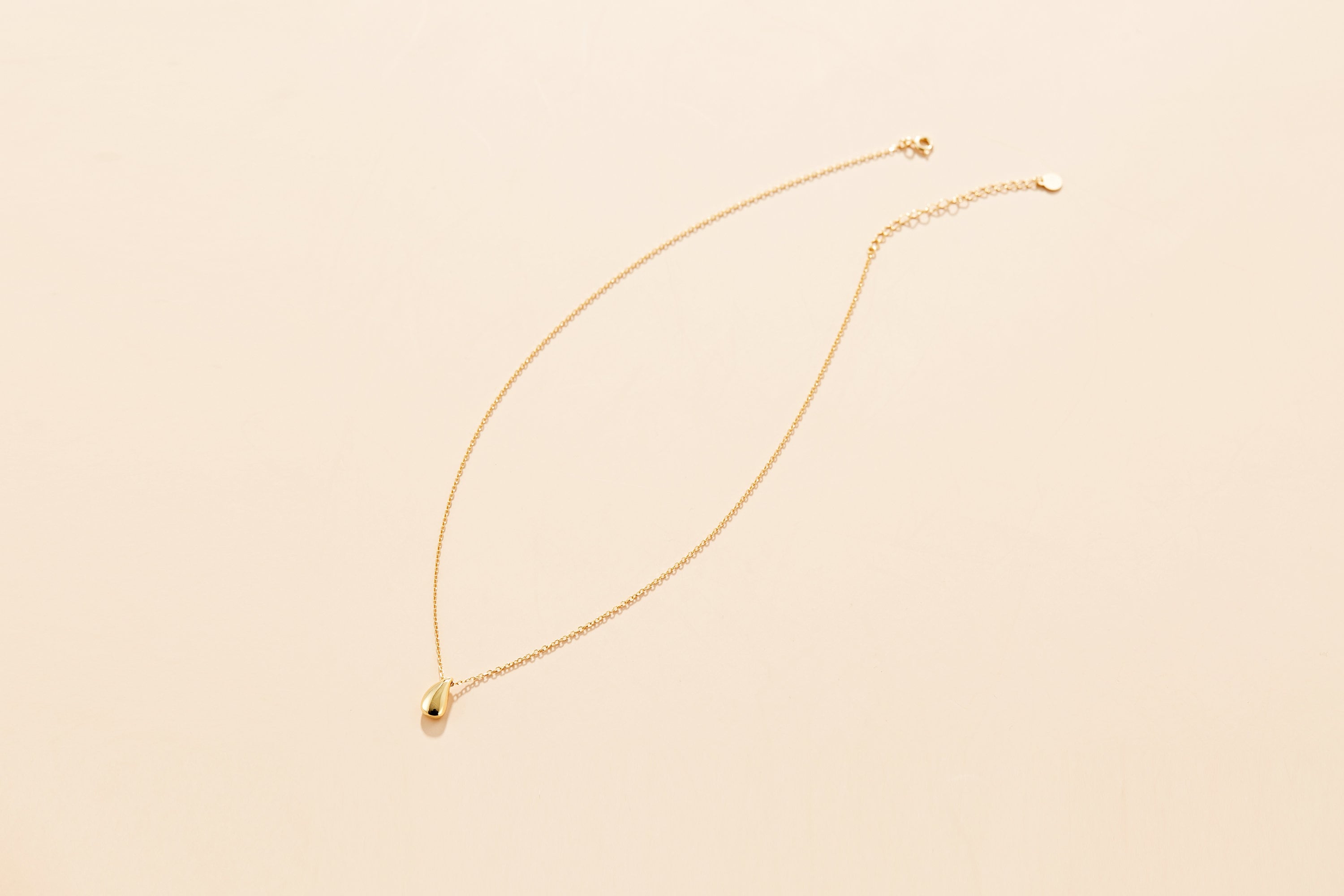 Gold Drop Necklace, Dew Drop Necklace, Water Droplet Necklace, Dainty ...
