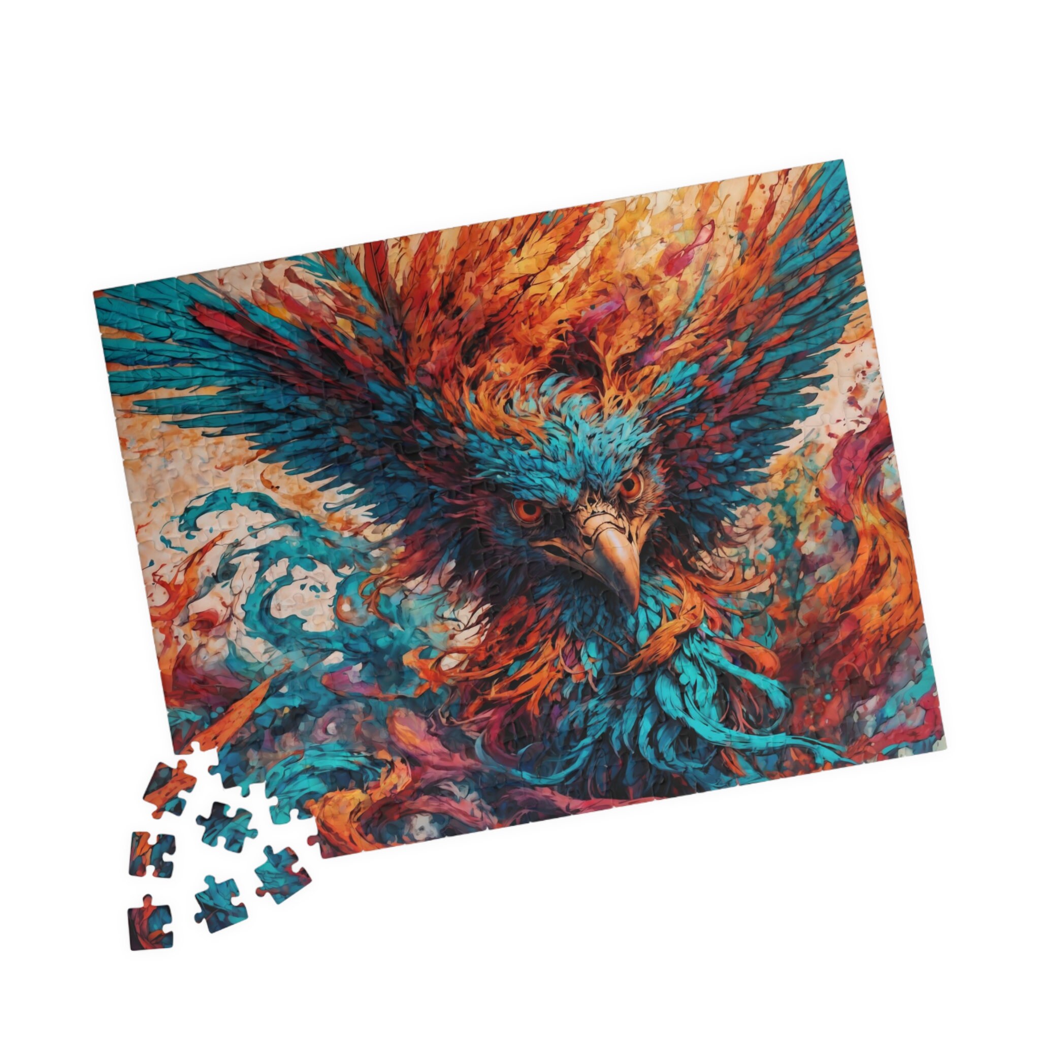 Colorful Phoenix Difficult Puzzle Gift 500 Piece Jigsaw Puzzle 1000 ...