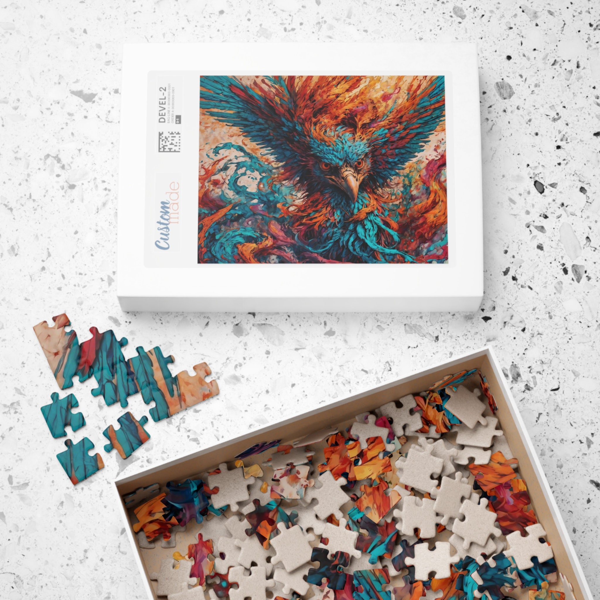 Colorful Phoenix Difficult Puzzle Gift 500 Piece Jigsaw Puzzle 1000 ...