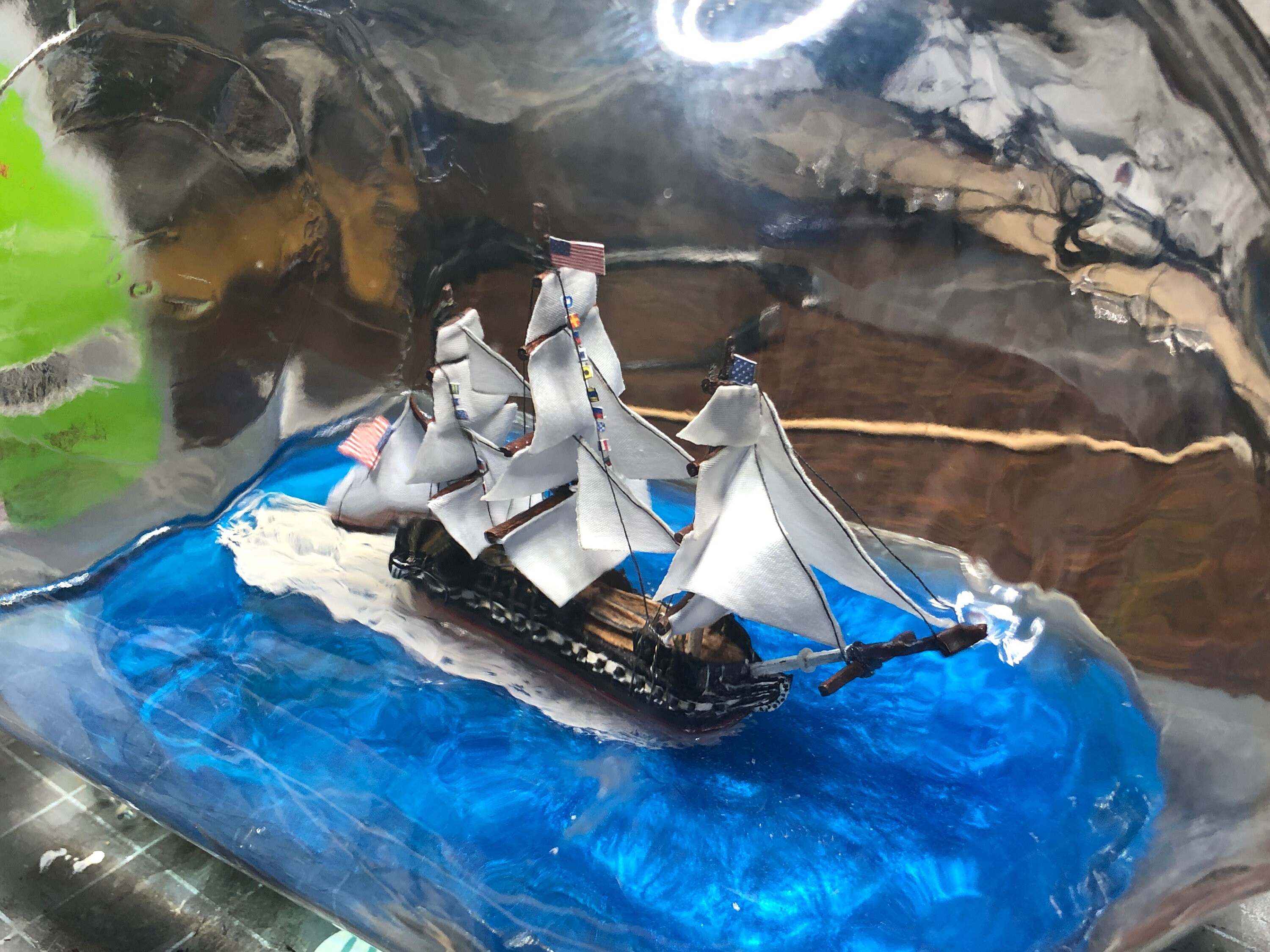 USS President Ship in A Bottle - Etsy