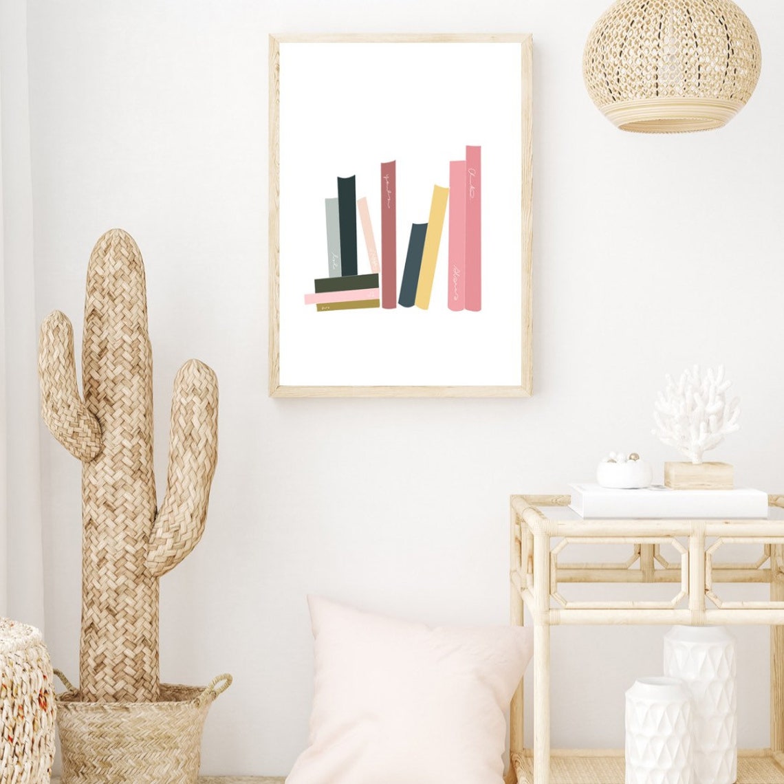 Books Digital Print. Stack of Classic Books Wall Art. | Etsy