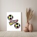 Soccer Digital Print, Girls Sports Wall Decor, Soccer and Sneaker Cleat ...