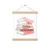 Stack of Books Reading Themed Sticker Classic Stacked Books Poster Art ...