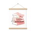 Stack of Books Reading Themed Sticker Classic Stacked Books Poster Art ...