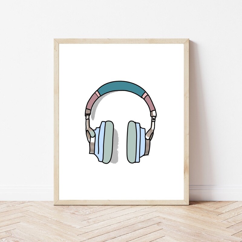 Headphones Art - Etsy