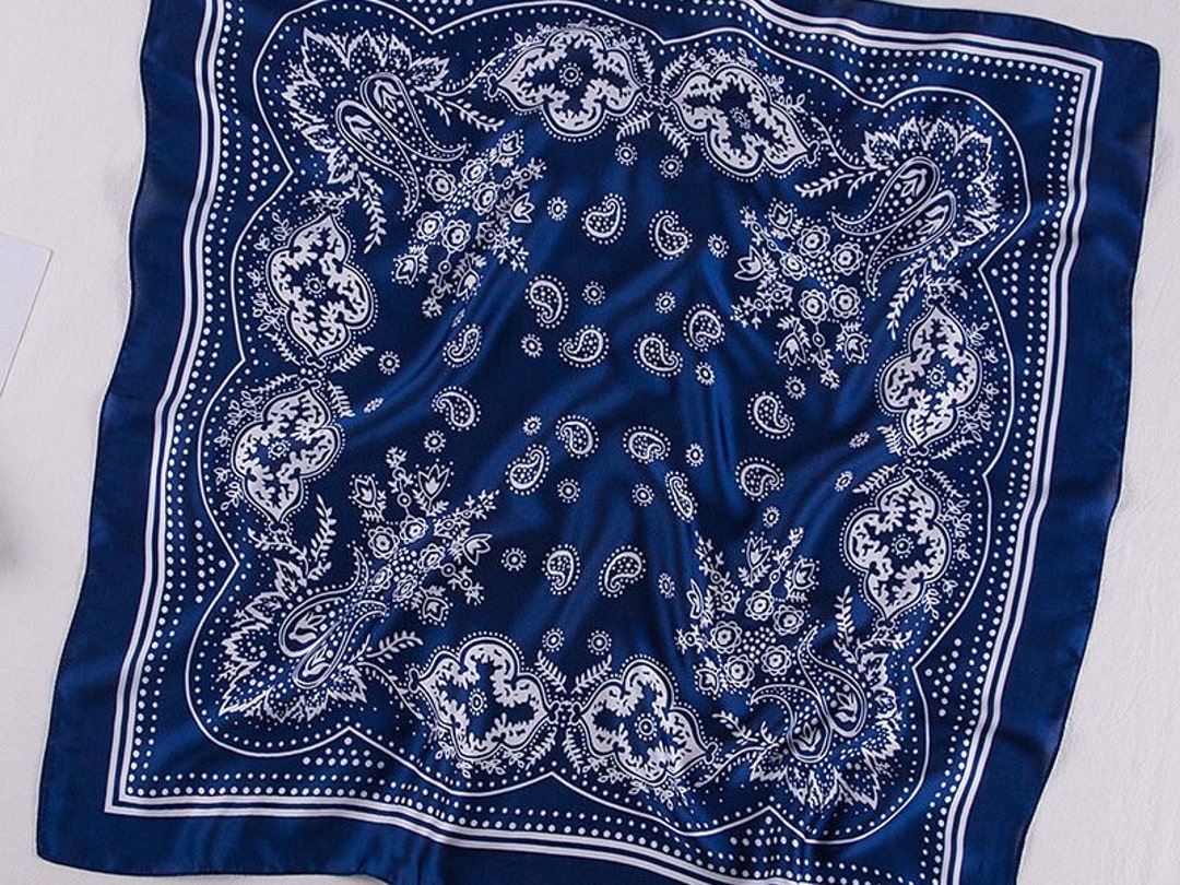 Large Satin Paisley Scarves - Etsy