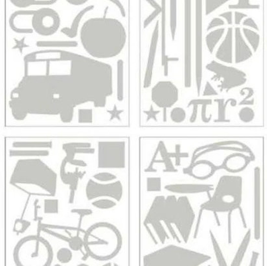 Self-adhesive Basic Grey Recess Die Cuts, Thick Chipboard Shapes, Rare ...