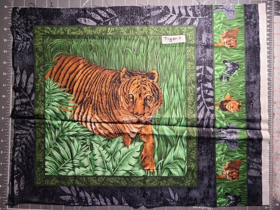 Safari Panel Fabric, 8 Panels Sold Together, Great for Pillows, Quilts ...