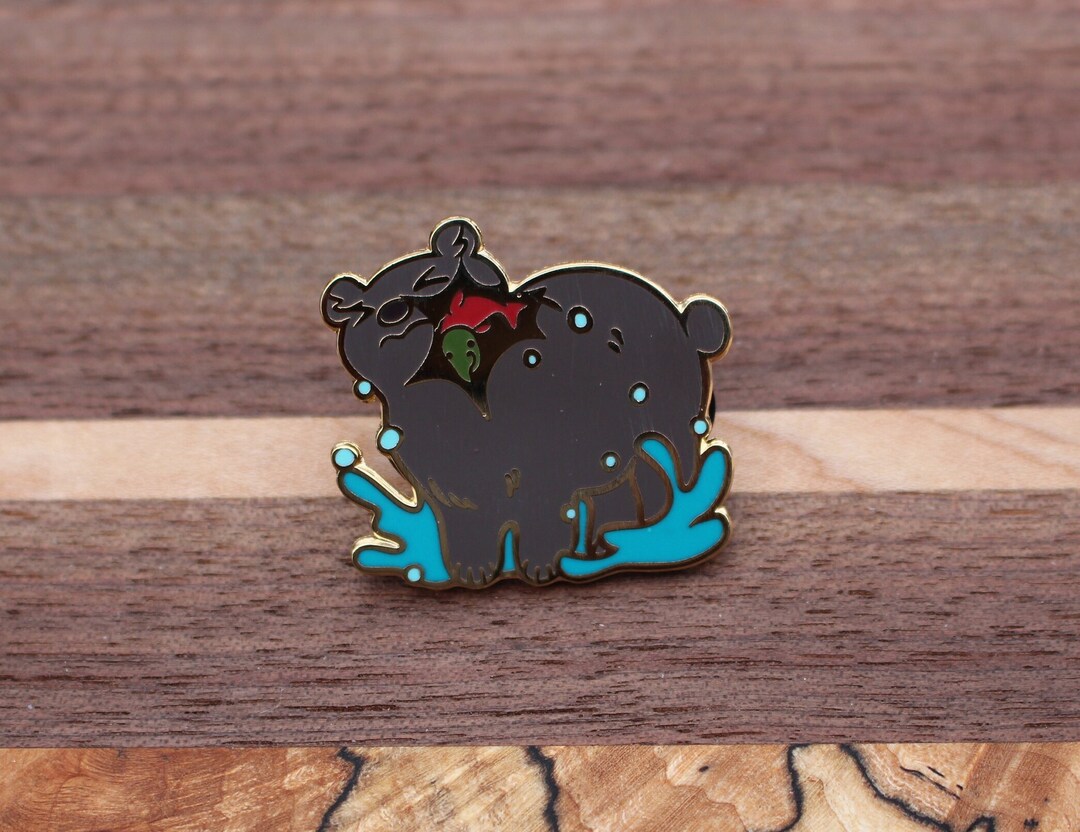 Salmon Slap! Hard Enamel Pin - Etsy