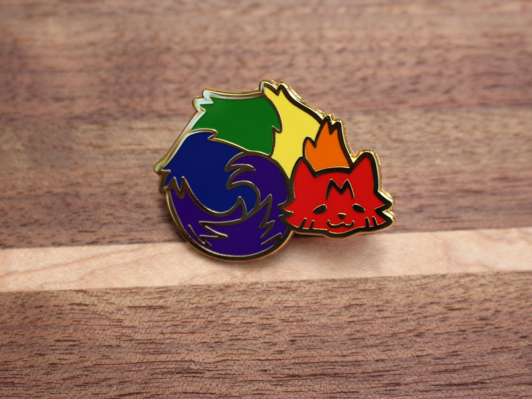 Rainbow Pride Kitties: Hard Enamel Pin - Etsy