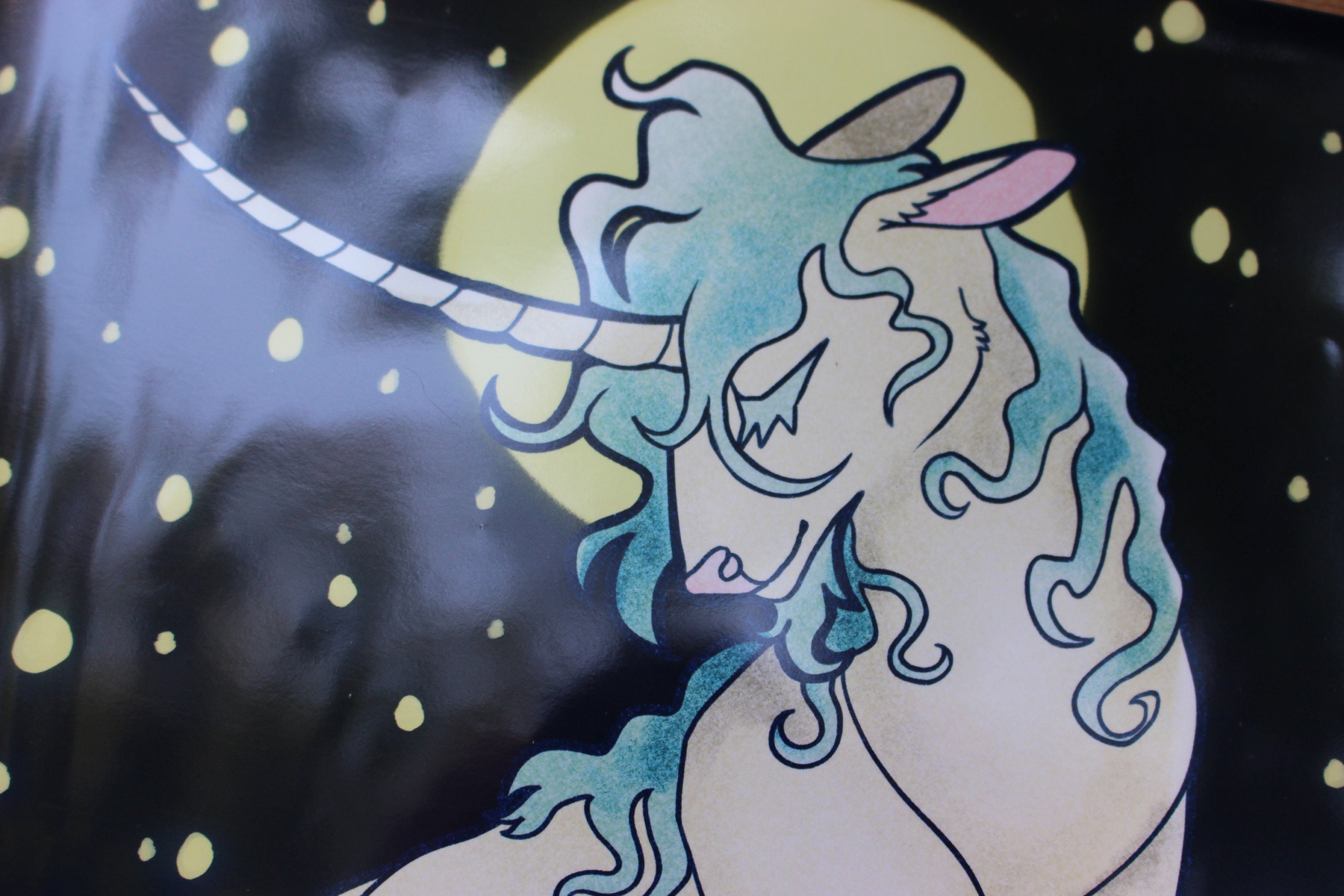 Unicorn Pearlescent Print - Etsy