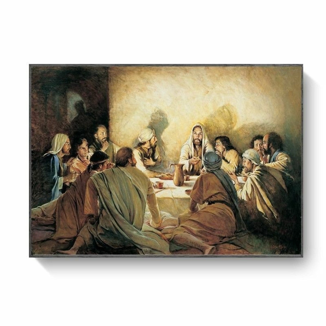 Famous the Last Supper Oil Painting Canvas Wall Art Jesus - Etsy