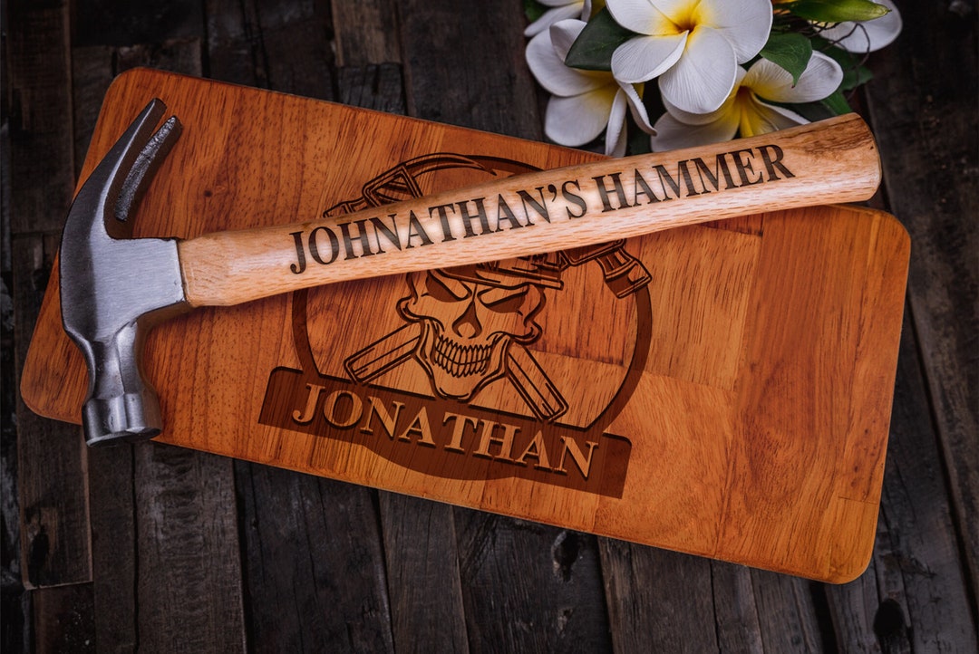 Personalized Engraved Skull Hammer Set Gift for Father's Day, Hammer ...