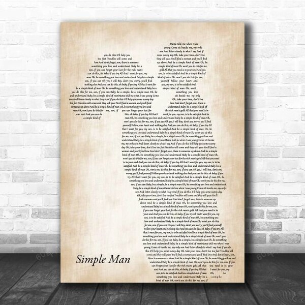 Simple Man - Etsy