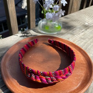 Guatemalan Colorful Hard Headbands, Handwoven, Hair Accessories ...