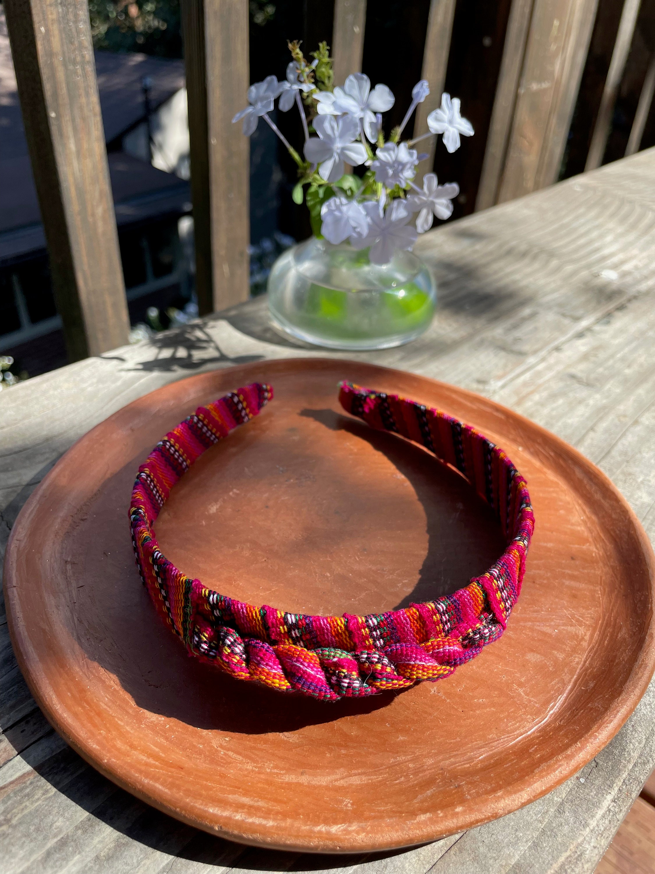 Guatemalan Colorful Hard Headbands, Handwoven, Hair Accessories ...