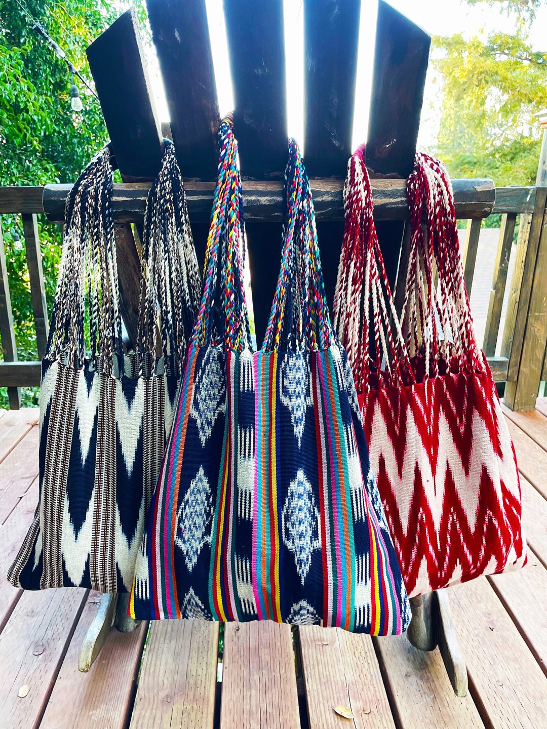 Guatemalan Handwoven Tote Bag Beach Bags From San Juan La - Etsy