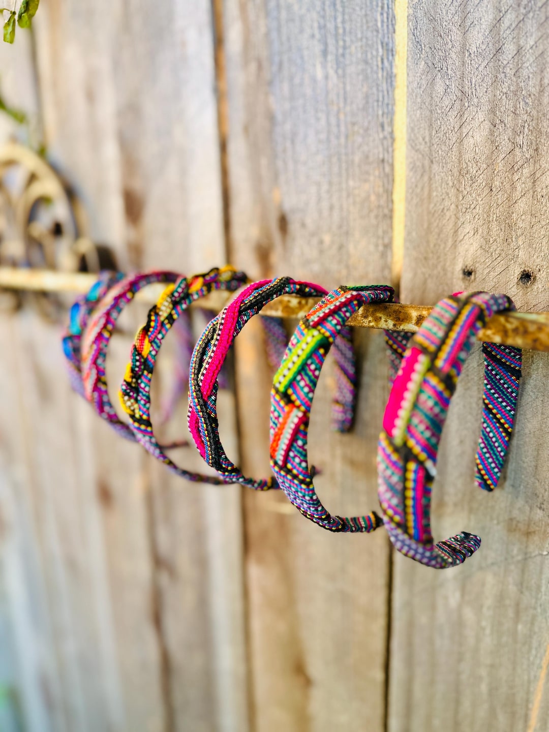 Guatemalan Colorful Hard Headbands, Handwoven, Hair Accessories ...