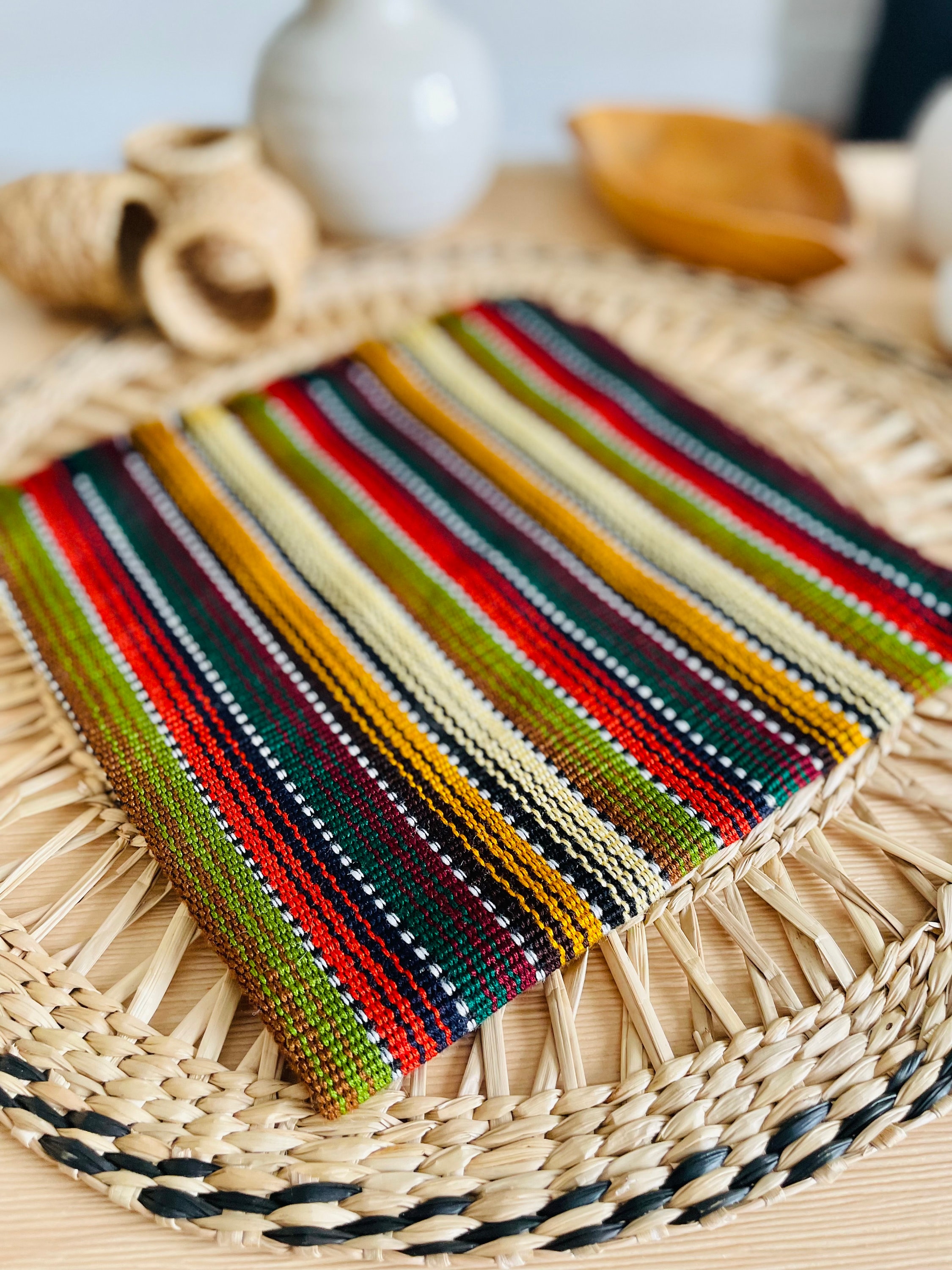 Handwoven Guatemalan Cotton Cloth: Tortilla Warmer, Placemat (18x18) - Etsy