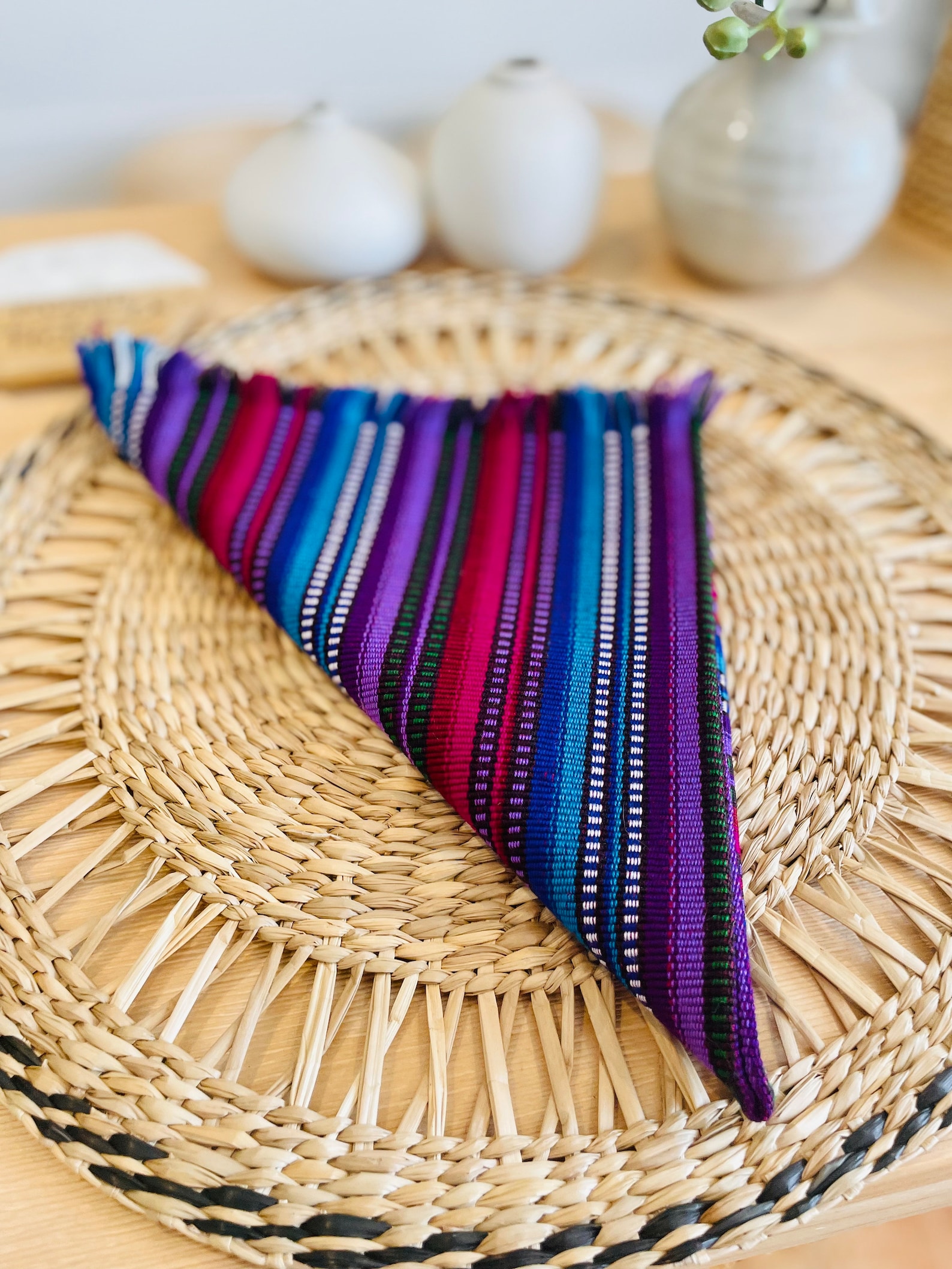 Handmade Mayan Cloth Napkin: Guatemalan Tortilla Warmer, Bread Cloth ...