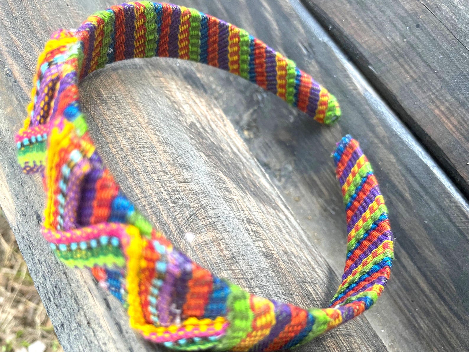 Guatemalan Colorful Hard Headbands, Handwoven, Hair Accessories ...